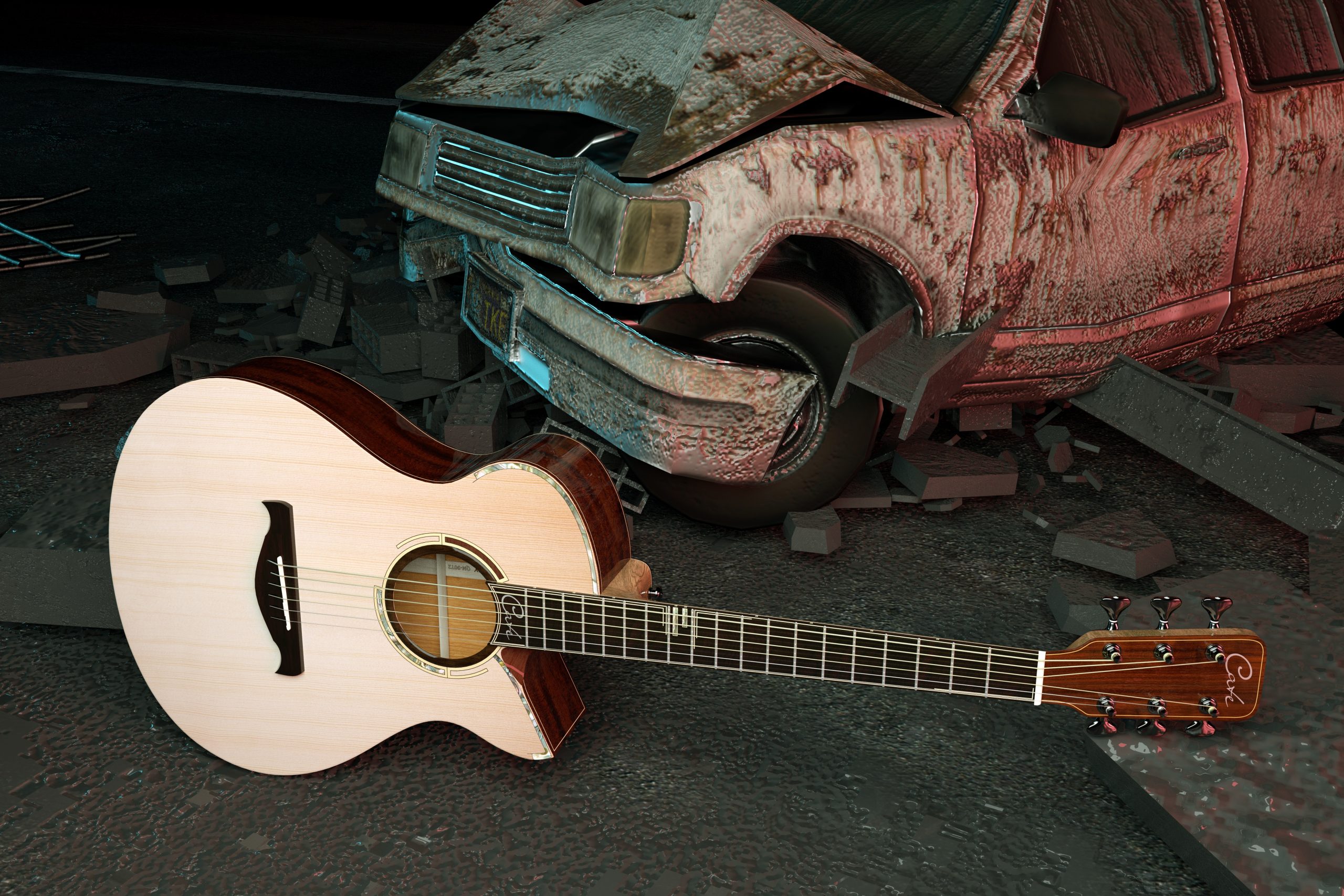 rosette line theme solid wood shell inlay